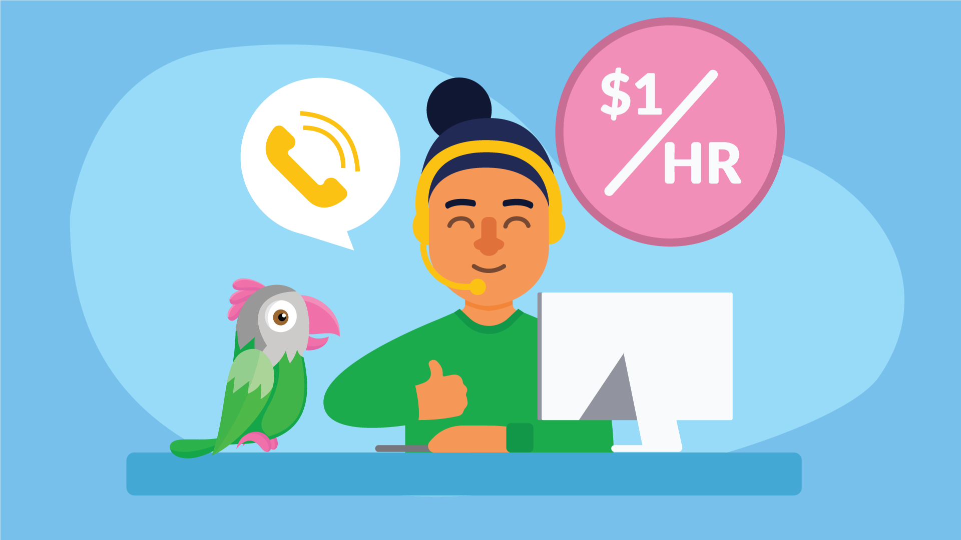 Hire chat agents for $1/hour & never miss another chat again – tawk.to
