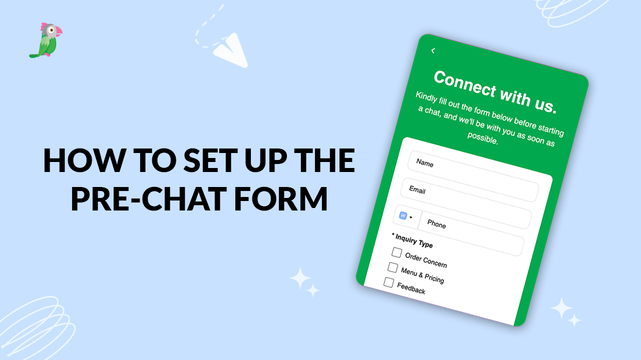 How to setup the pre-chat form – tawk.to