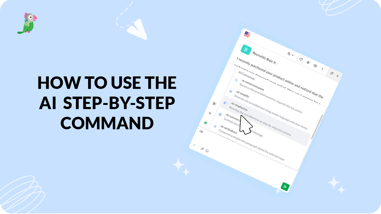 How to use the AI step-by-step command – tawk.to