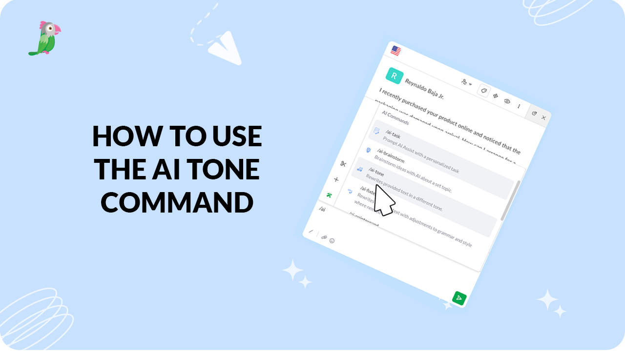 How to use the AI Tone command – tawk.to